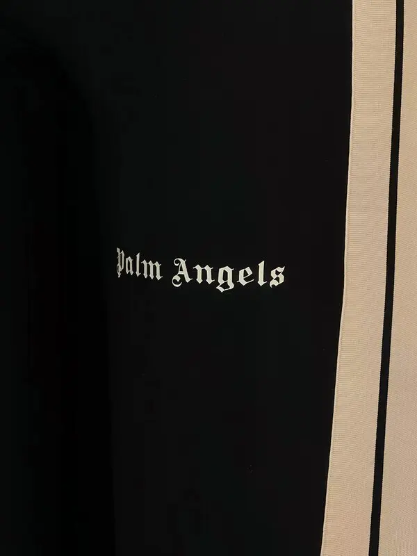 Palm Angels Logo Print Side Stripe Trousers