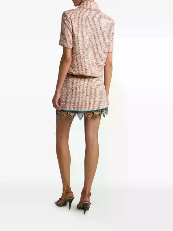 Etro Check Tweed Jacquard Jacket