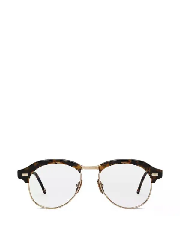 Thom Browne Pilot Glasses - Brown