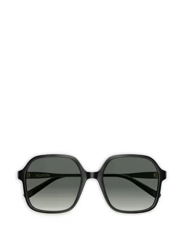 Valentino Garavani Geometric Frame Sunglasses - Black