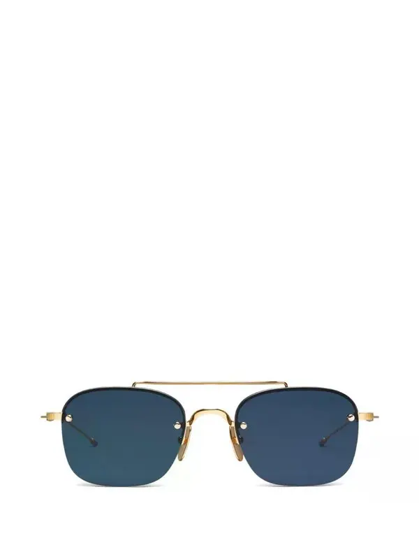 Thom Browne Semi-rimless Pilot Sunglasses - Gold