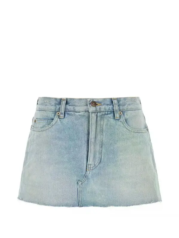 Balenciaga Belt-loops Skort - Blue