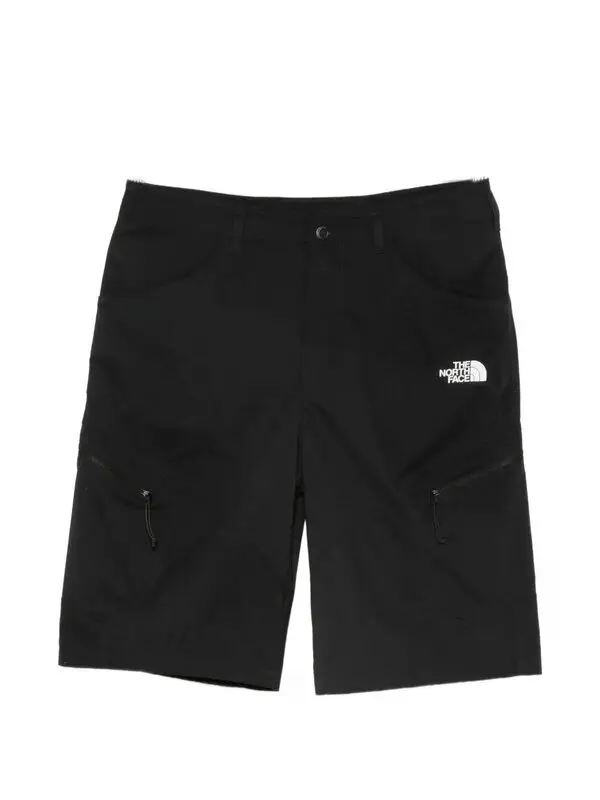 The North Face Logo Print Cargo Shorts - Black