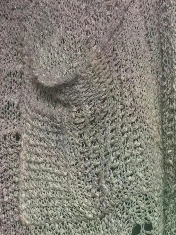 Avant Toi Open-knit Distressed Cardigan