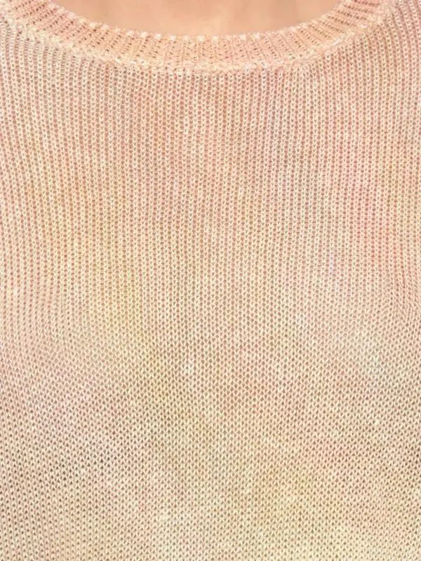 Avant Toi Ombré Effect Open Knit Sweater