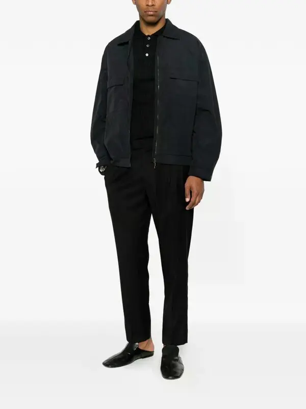 LOW BRAND Overseas Pleated Elasticated-waistband Trousers