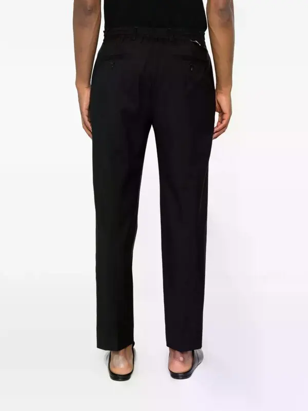 LOW BRAND Overseas Pleated Elasticated-waistband Trousers