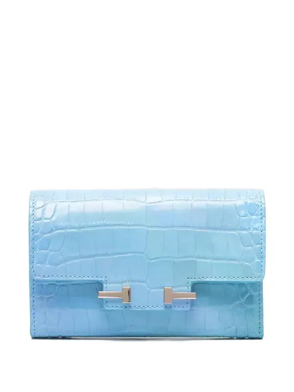 TOM FORD Crocodile-effect T-bar Wallet
