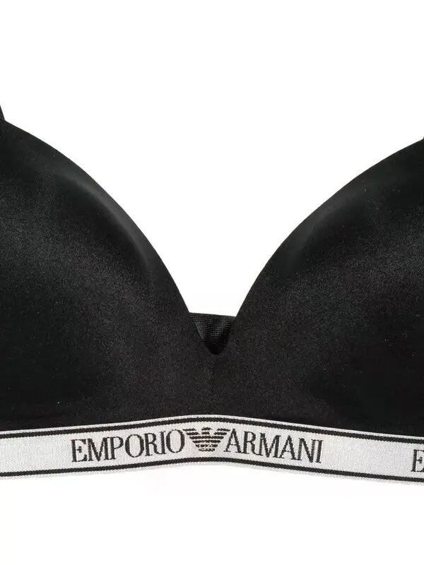 Emporio Armani Logo-tape Triangle Bra