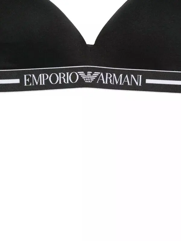 Emporio Armani Logo-tape Triangle Bra
