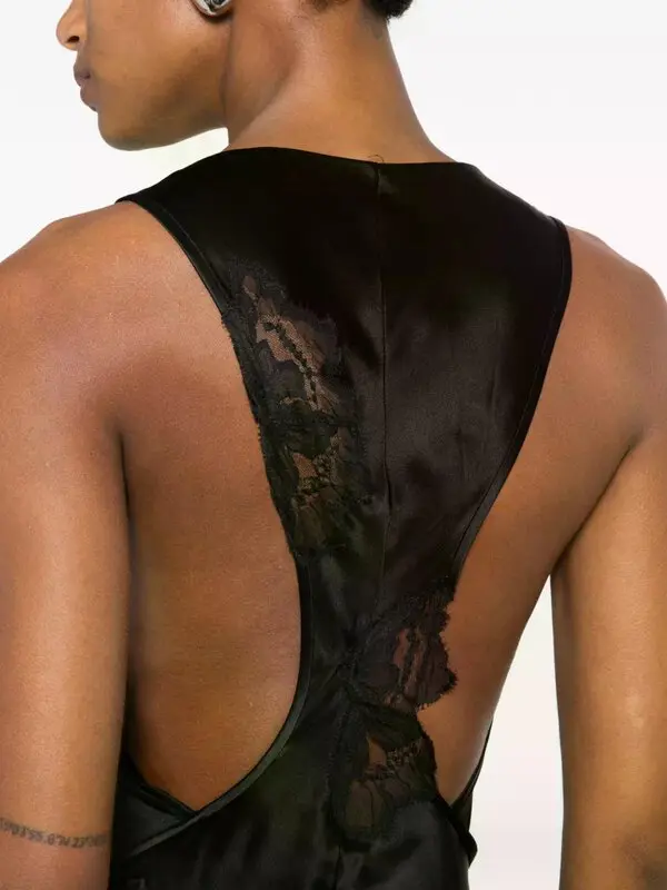 SIR. Montparnasse Lace-trim Racerback Maxi Dress