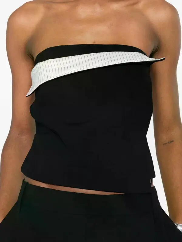 SIR. Rivoli Pinstripe Bandeau Top