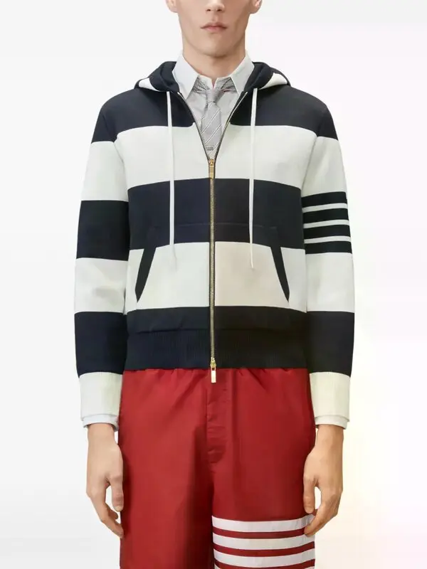 Thom Browne Hector 4-bar Striped Hoodie