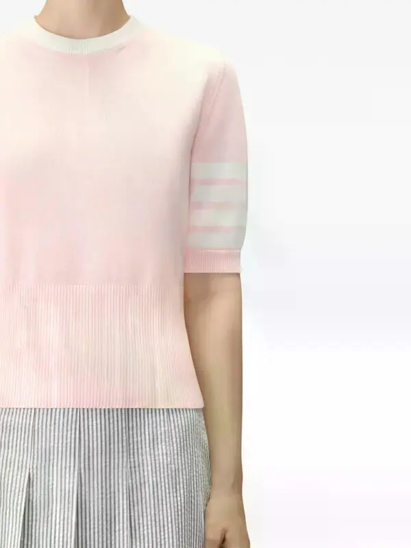 Thom Browne Hector Intarsia 4-bar T-shirt