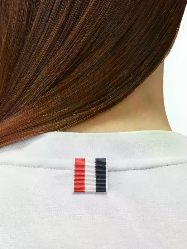 Thom Browne Milano T-shirt With Sailboat Embroidery - White