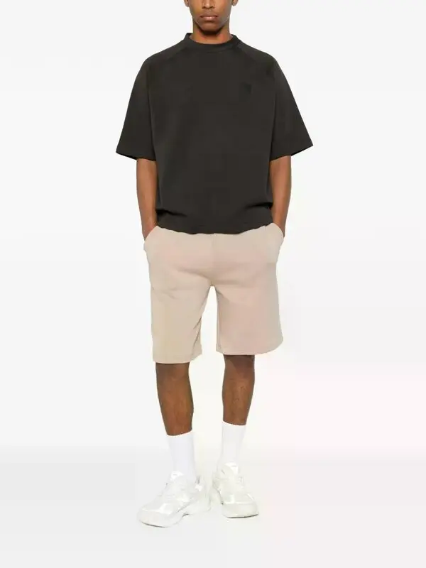 OUTHERE Drawstring Logo-patch Shorts - Neutrals