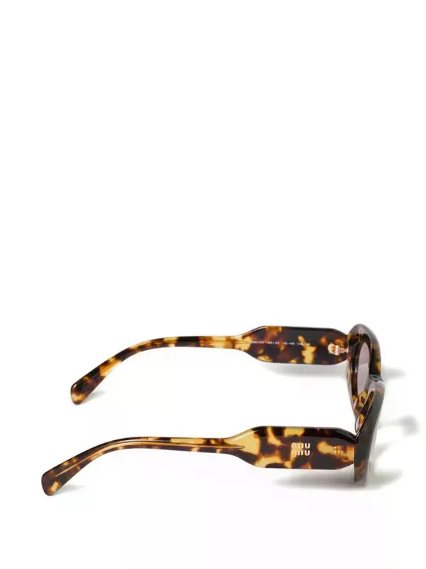 Miu Miu Acetate Oval Sunglasses