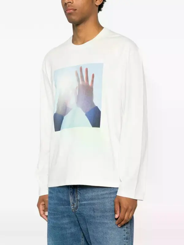 JIL SANDER Photograph-print Long-sleeve T-shirt