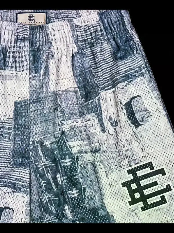 ERIC EMANUEL Boro Patchwork Shorts