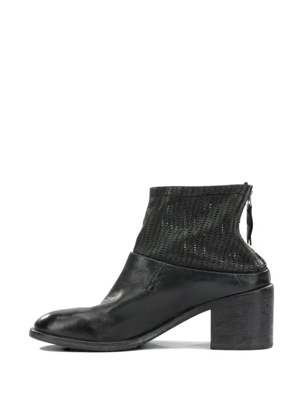 Moma Panelled Leather Ankle Boots