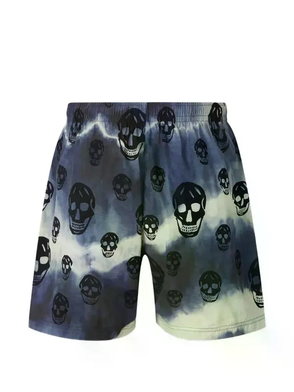 Alexander McQueen Tie-dye Swim Shorts With Skull Print