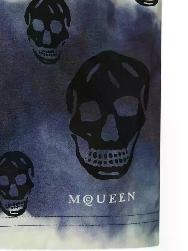 Alexander McQueen Tie-dye Swim Shorts With Skull Print