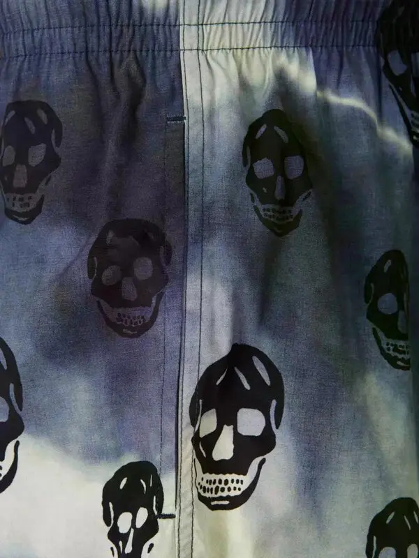 Alexander McQueen Tie-dye Swim Shorts With Skull Print