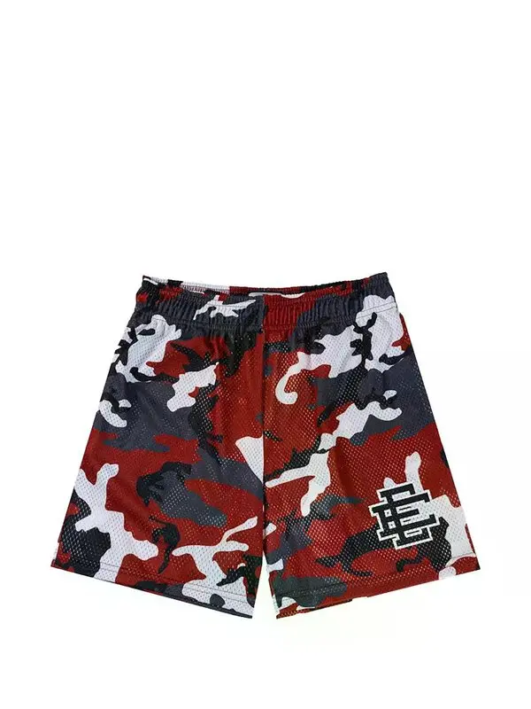 ERIC EMANUEL Camouflage Print Logo Detail Shorts