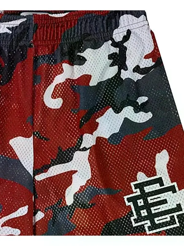 ERIC EMANUEL Camouflage Print Logo Detail Shorts