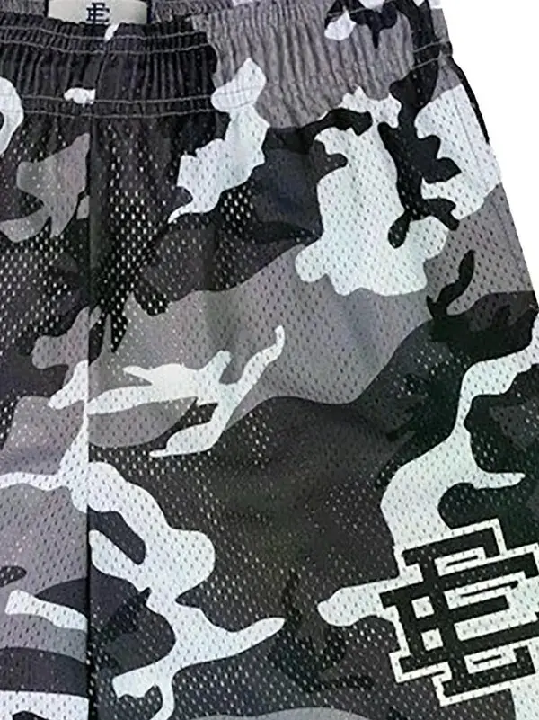 ERIC EMANUEL Camouflage Print Mesh Shorts