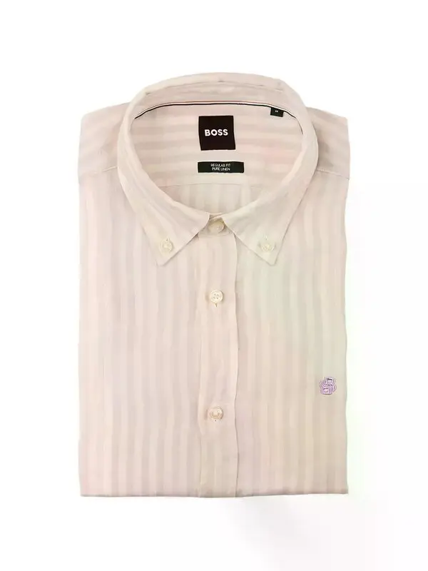 BOSS Striped Linen Shirt