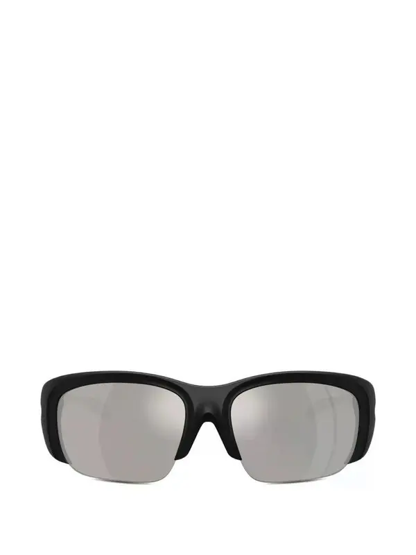 DIESEL® Semi-rimless Wrap-around Sunglasses - Black