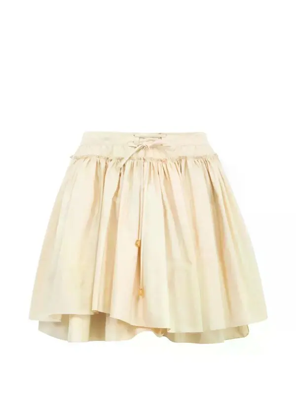 Loewe Layered Mini Skirt - Neutrals