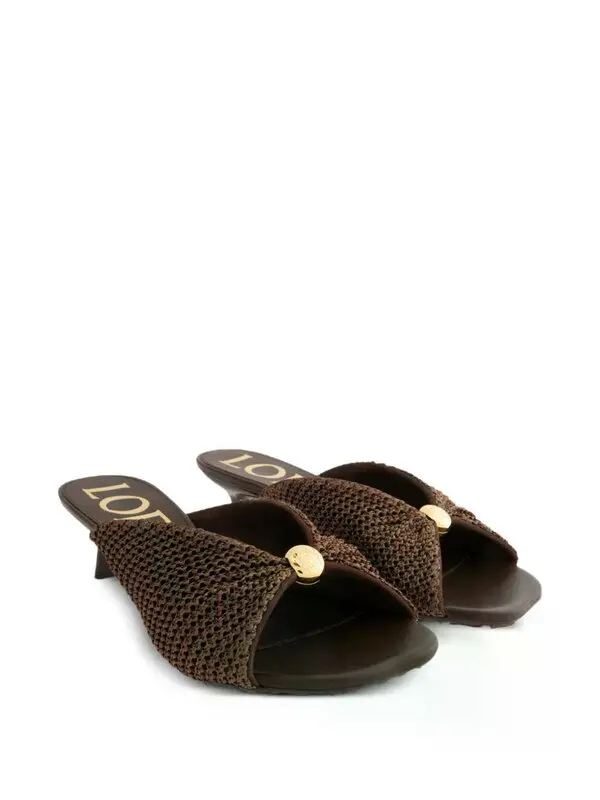 Loewe Raffia-effect Sandals