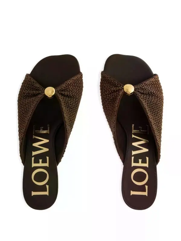 Loewe Raffia-effect Sandals