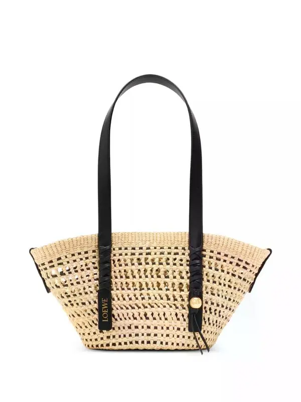 Loewe Braided Basket Tote Bag - Neutrals