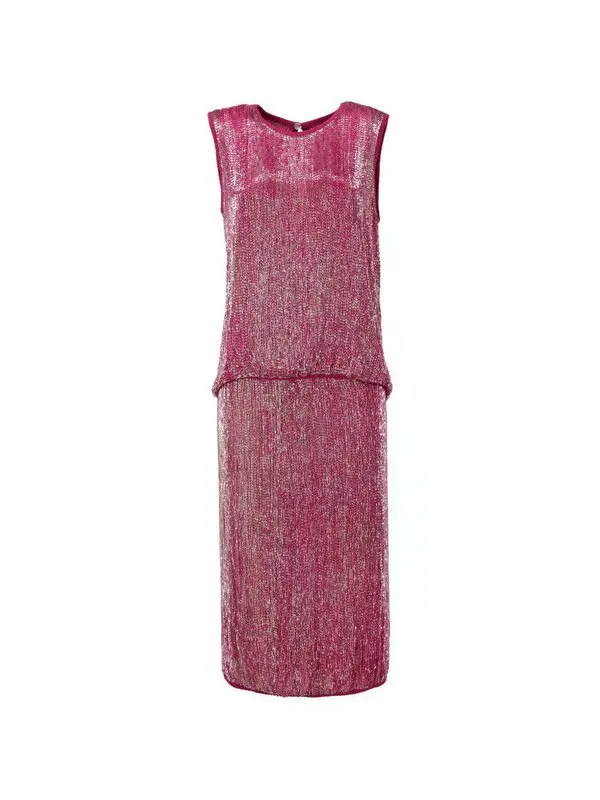 Gianfranco Ferre Embellished Midi Skirt And Sleeveless Top Set