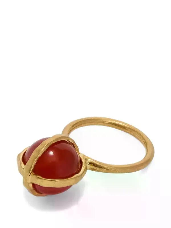 JIL SANDER Agate Embellished Ring