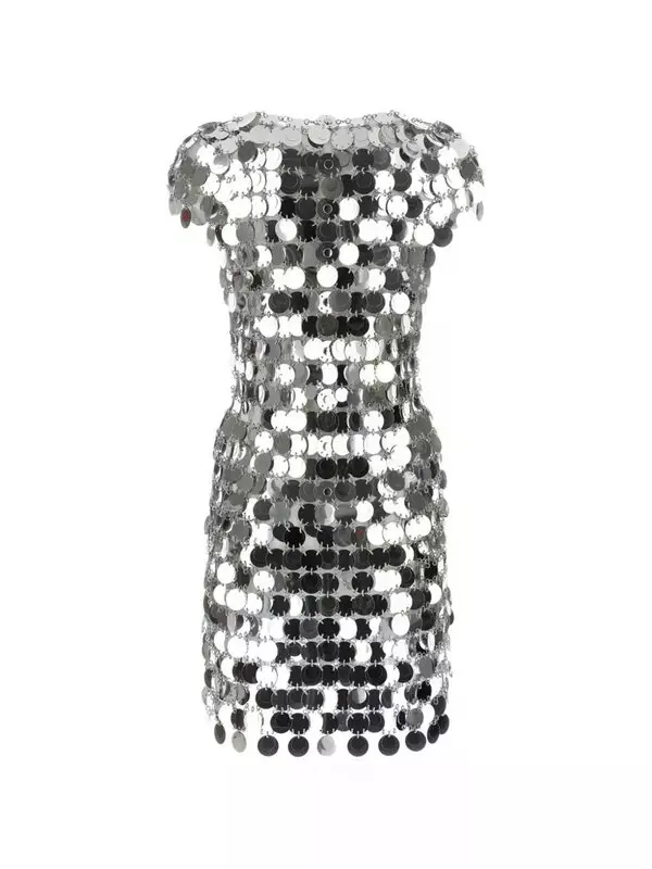 Rabanne Sparkle Disc Mini Dress