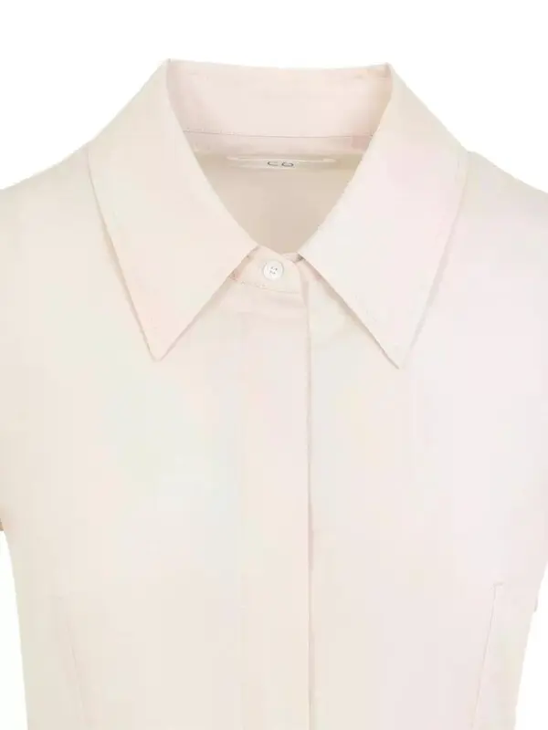 Co Name' Belted Layered-skirt Mini Dress - Pink