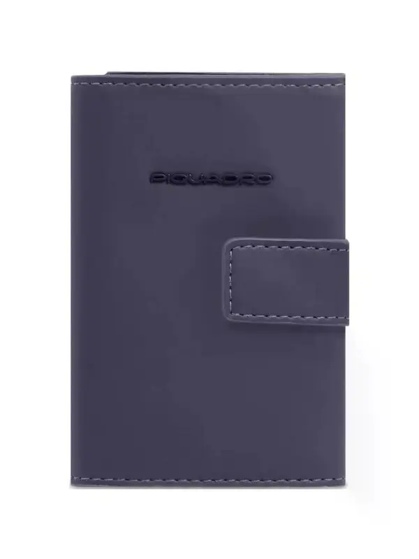 PIQUADRO Pop-up Water-resistant Card Holder - Blue