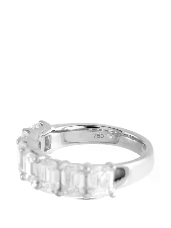 LB EXCLUSIVE Emerald-cut Diamond Ring In 18k White Gold