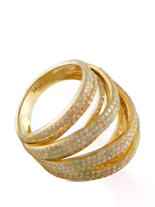 LB EXCLUSIVE Diamond Multi-band Ring