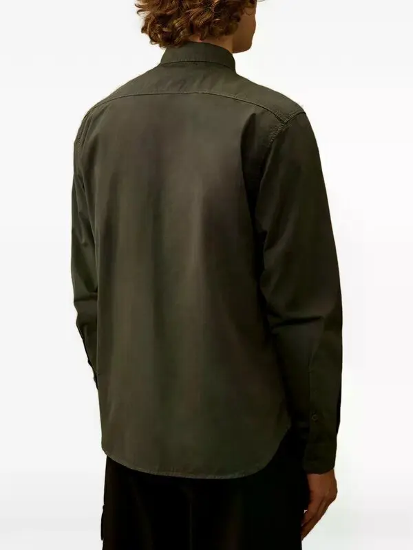 C.P. COMPANY Organic Gabardine Long-sleeve Lens Shirt