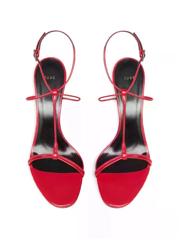 JUDE Mixer Strappy Leather Heeled Sandals
