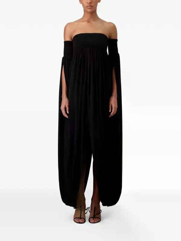 Coperni Off-shoulder Smock Maxi Dress