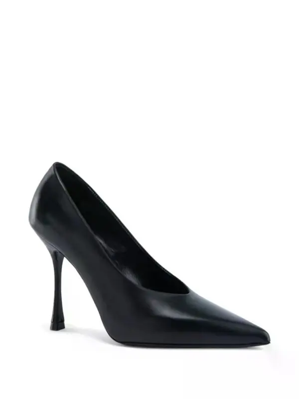 JUDE Kiss Pointed-toe Leather Heeled Pumps