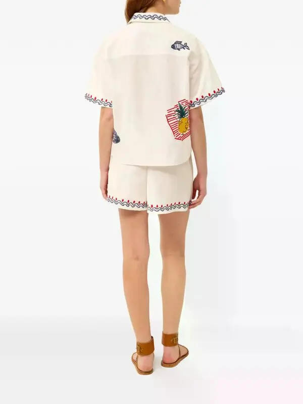 MARIE OLIVER Larson Embroidered Shorts