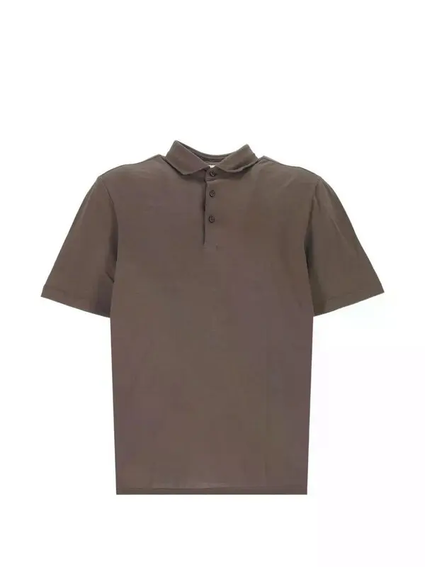 GRAN SASSO Short-sleeve Polo Shirt - Brown