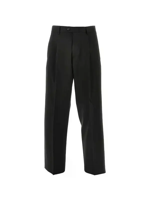 BRERAS MILANO Orazio Pleated Virgin Wool Trousers